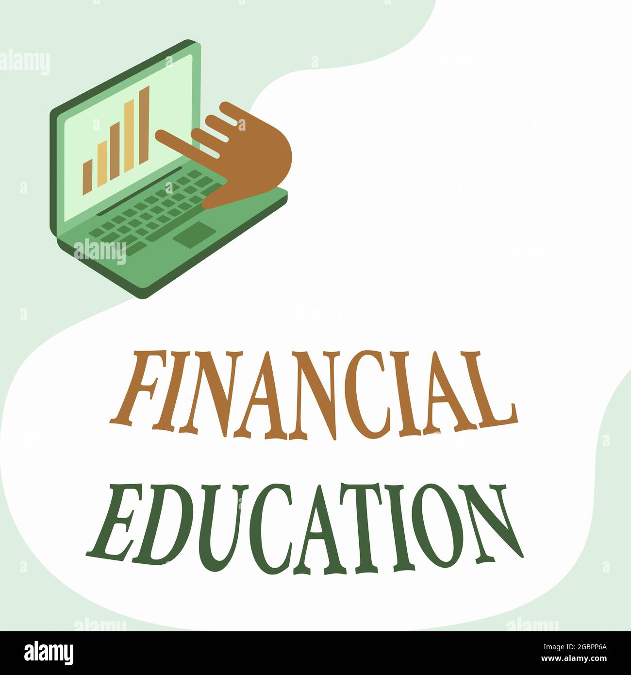 Writing displaying text Financial Education. Business overview ...