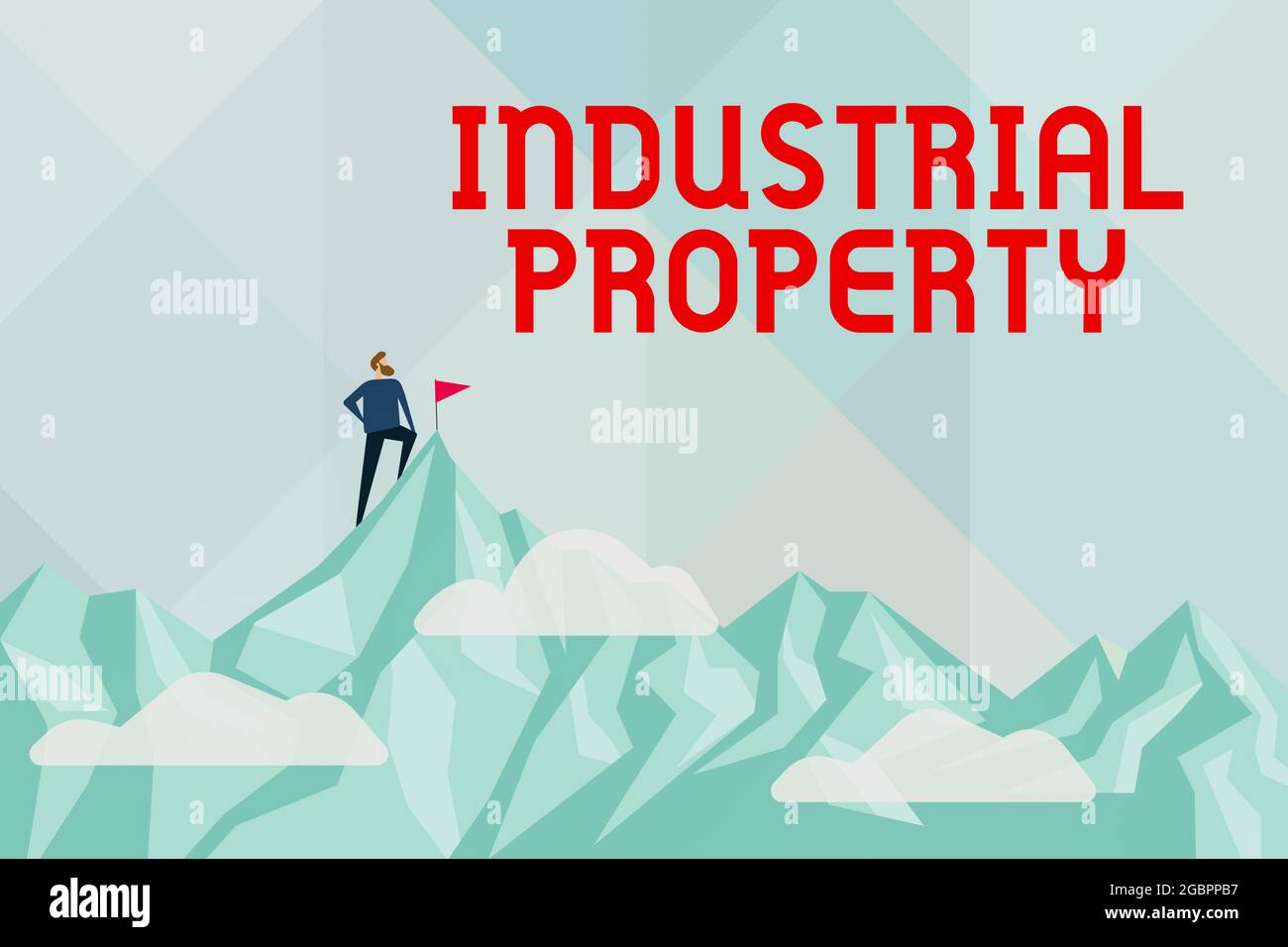 Sign displaying Industrial Property. Business concept the intangible ...