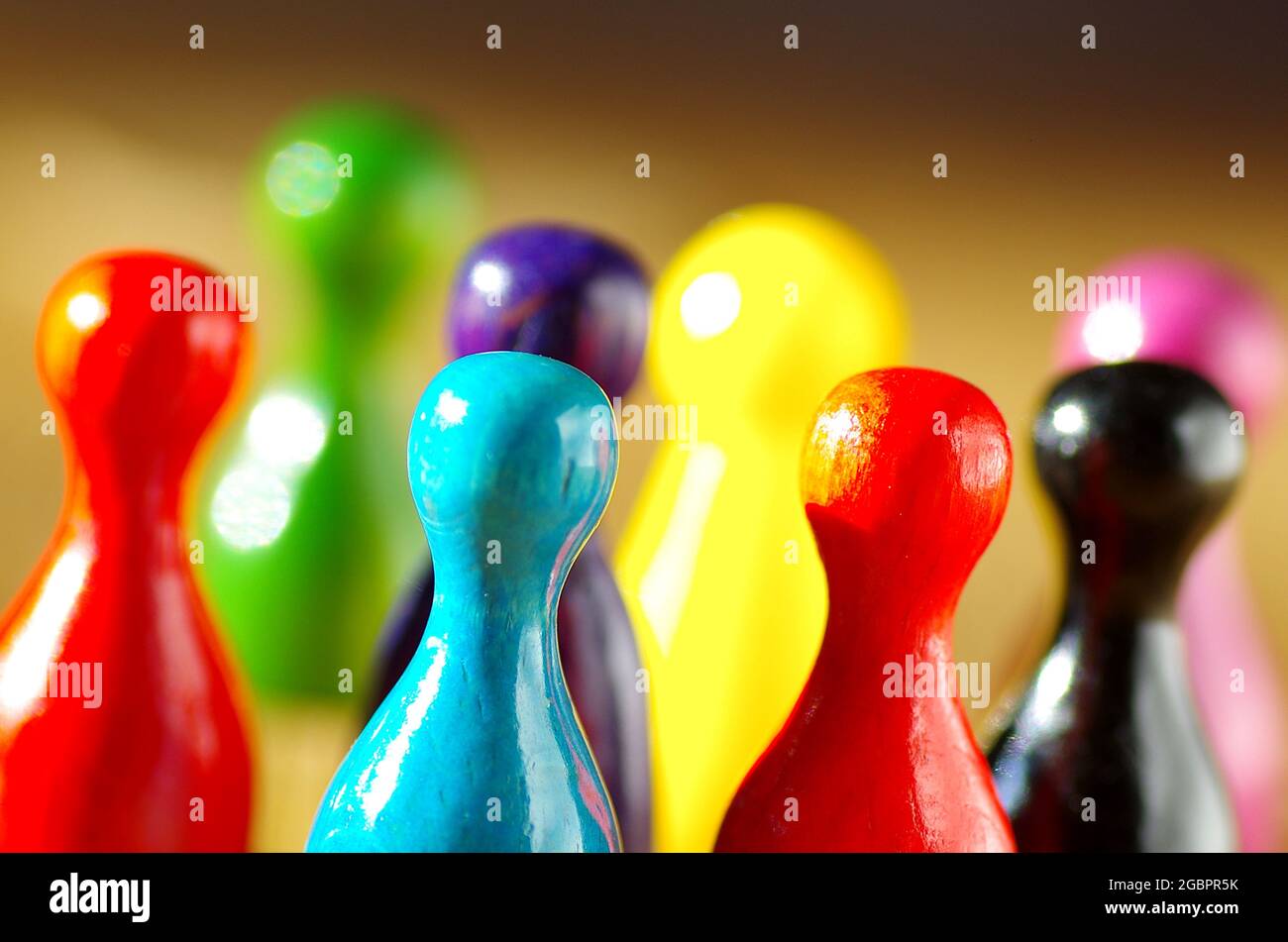 Colorful game characters closeup Stock Photo - Alamy