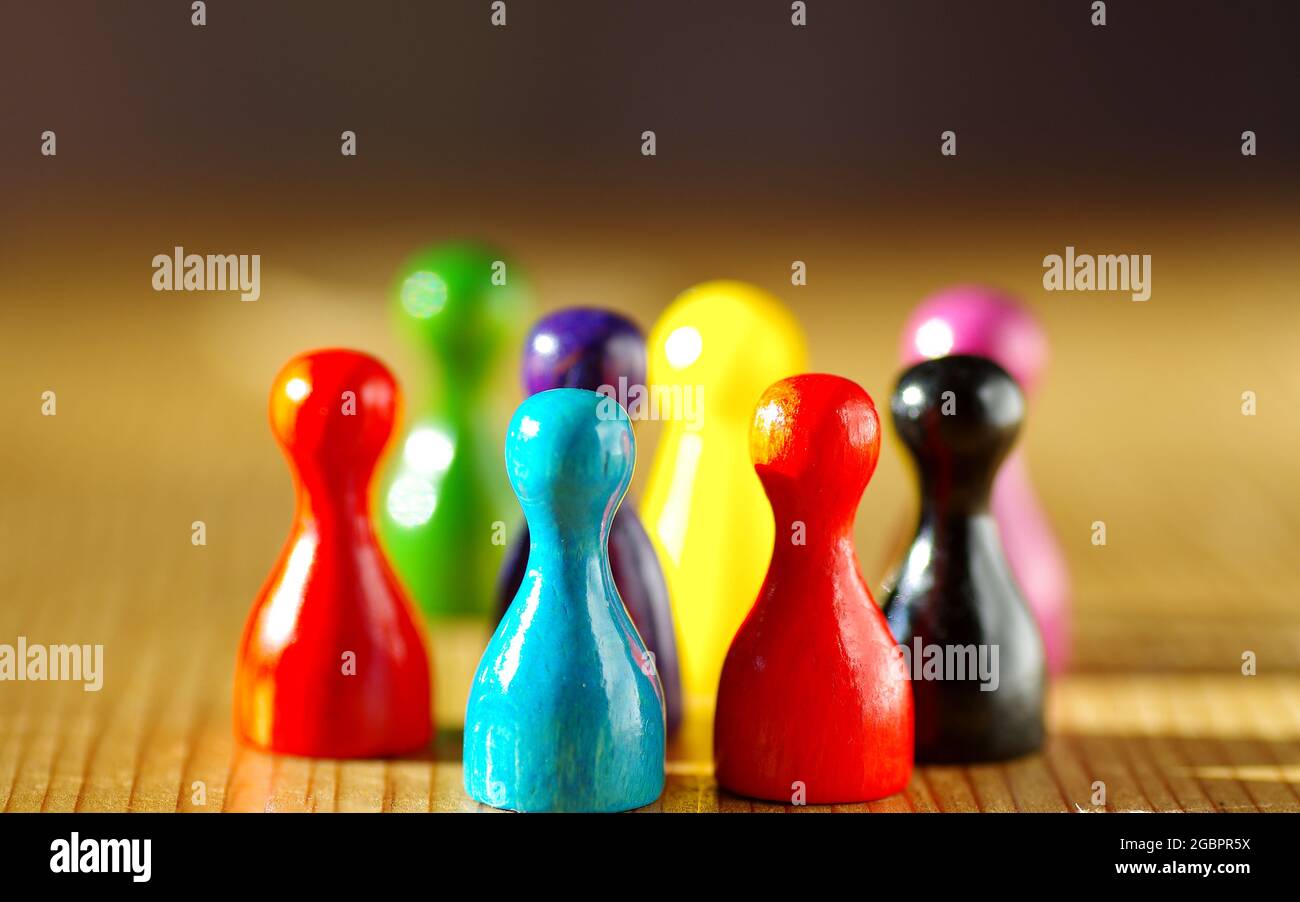 Group of colorful game characters Stock Photo - Alamy
