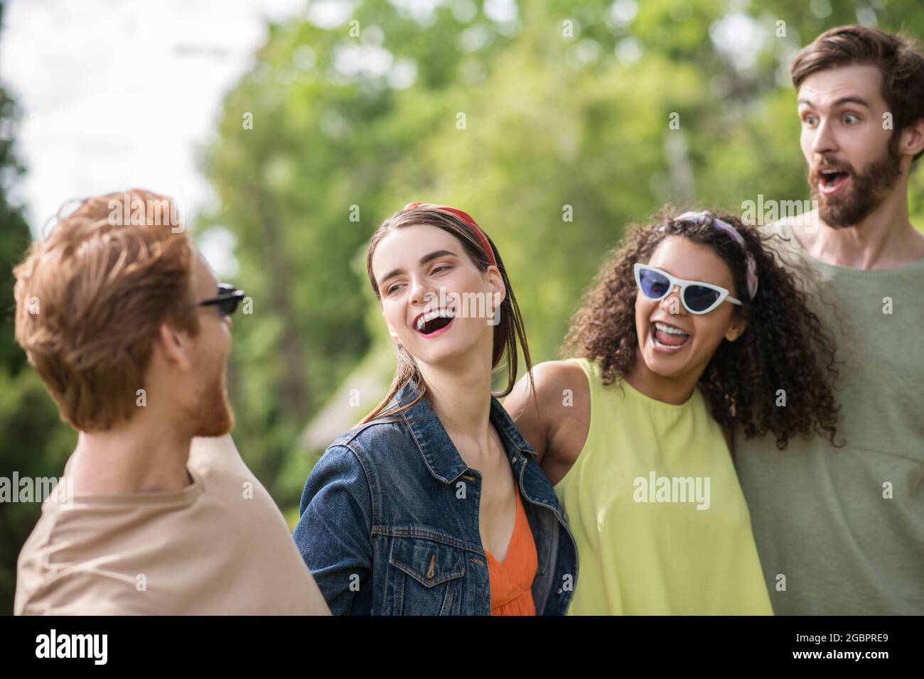 Young people having fun in nature Stock Photo - Alamy