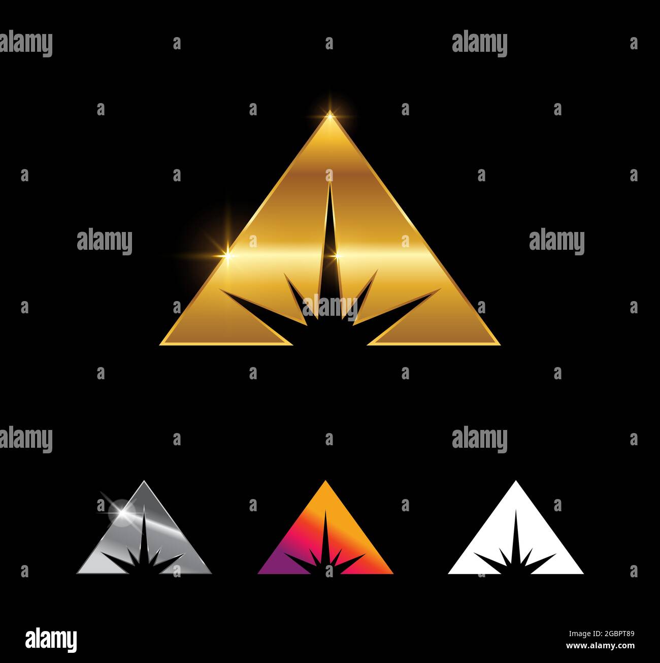 Golden triangle sign hi-res stock photography and images - Alamy