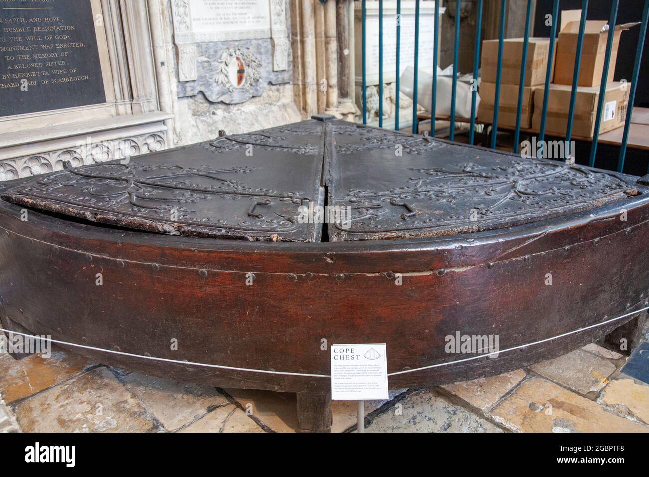 Cope Chest on Display at York Minster in York, UK Stock Photo - Alamy