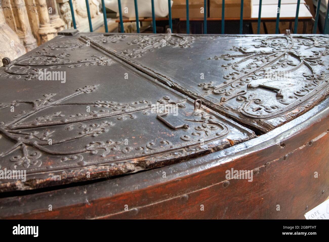 Cope Chest on Display at York Minster in York, UK Stock Photo - Alamy