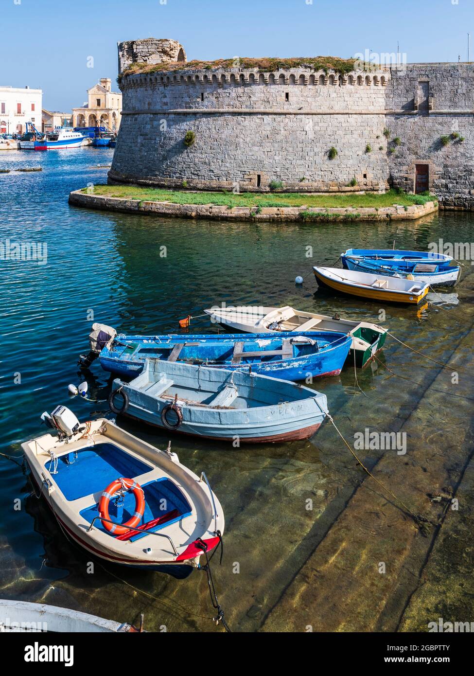 Glimpses of the port and the city of Gallipoli Stock Photo - Alamy