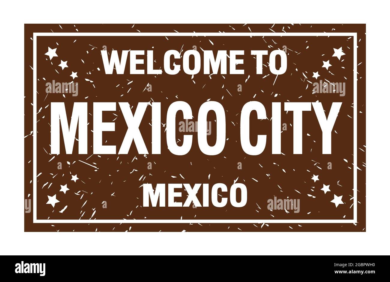 Welcome mexico city stamp hi-res stock photography and images - Alamy