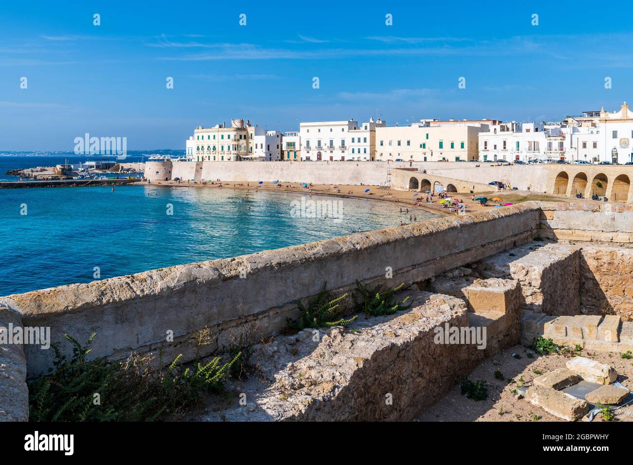 Glimpses of the port and the city of Gallipoli Stock Photo - Alamy