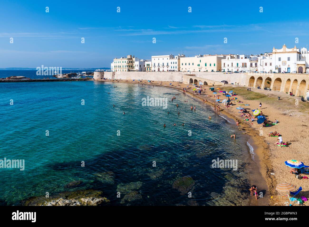 Glimpses of the port and the city of Gallipoli Stock Photo - Alamy