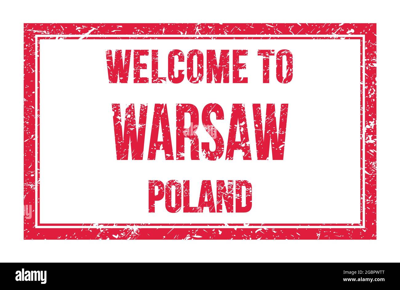 Poland sign welcome red hi-res stock photography and images - Alamy