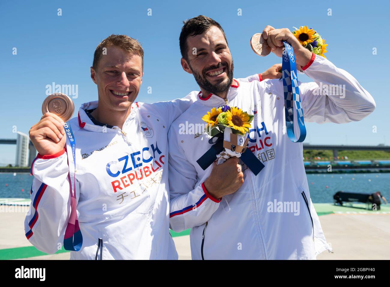 Czech sprint canoeists Josef Dostal, right, and Radek Slouf at the ...