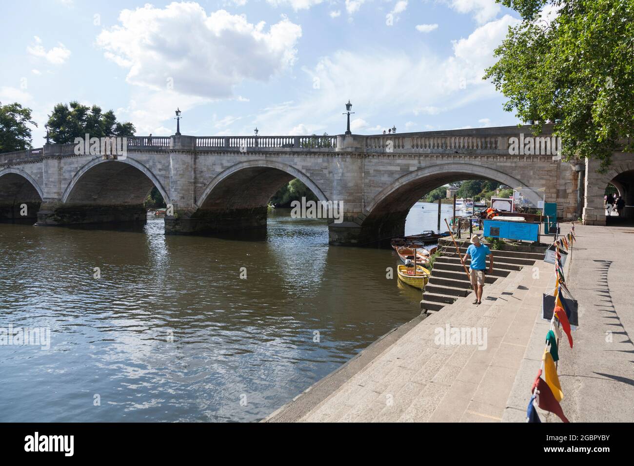 The riverside at Richmond upon Thames, Surrey,England,UK Stock Photo ...
