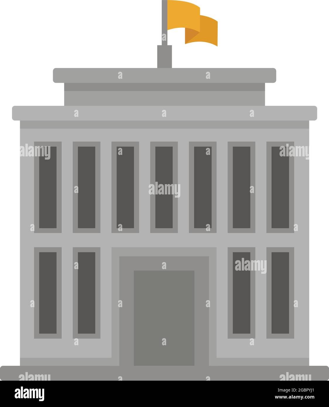 National university icon. Flat illustration of national university ...