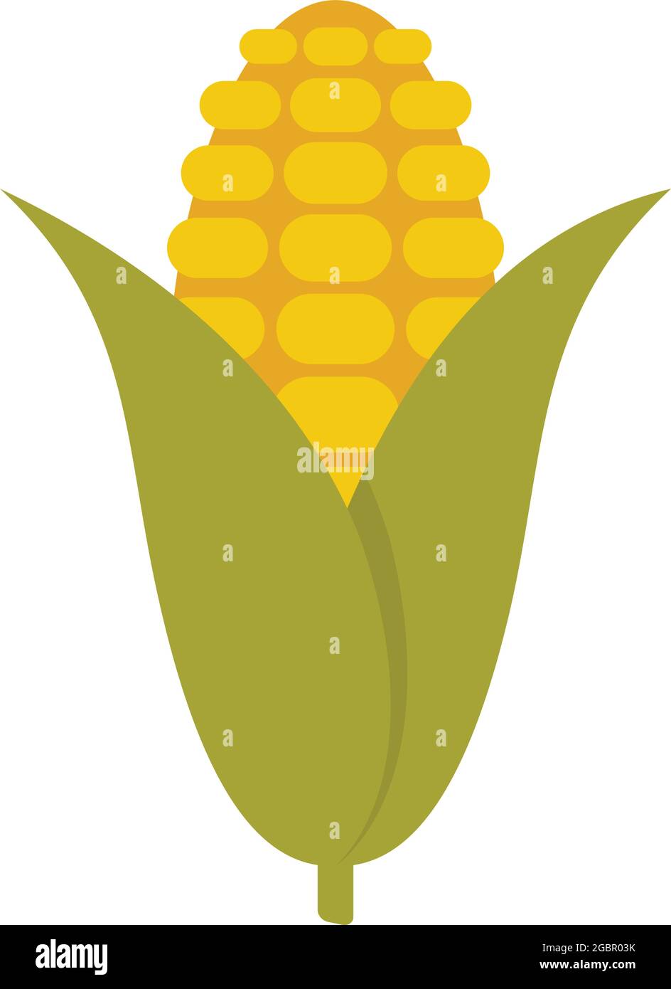 Eco corn icon. Flat illustration of eco corn vector icon isolated on ...