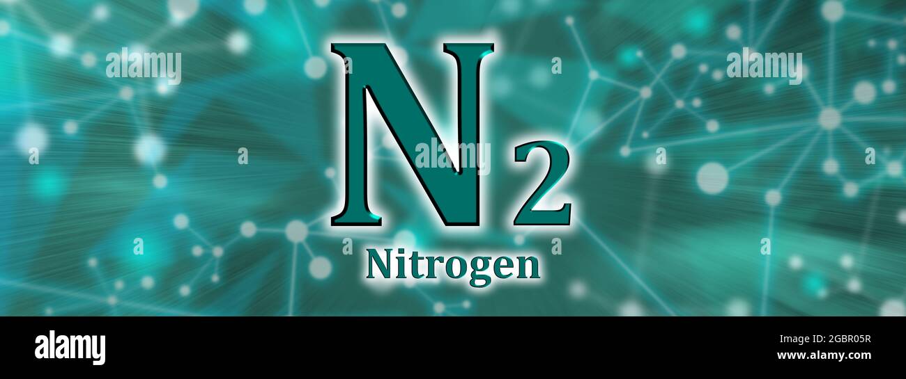 N2 symbol nitrogen molecule hi-res stock photography and images - Alamy
