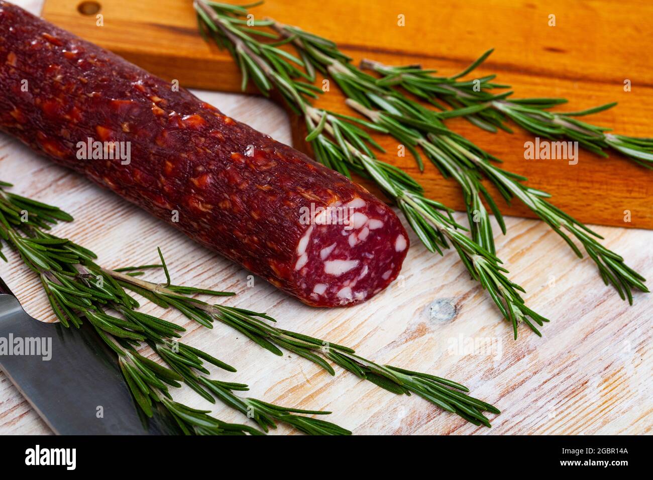 Braunschweiger sausage, traditional german sausage Stock Photo - Alamy
