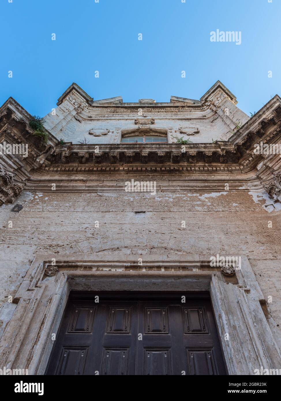 Architectures of the port and the historic center of Monopoli Stock ...
