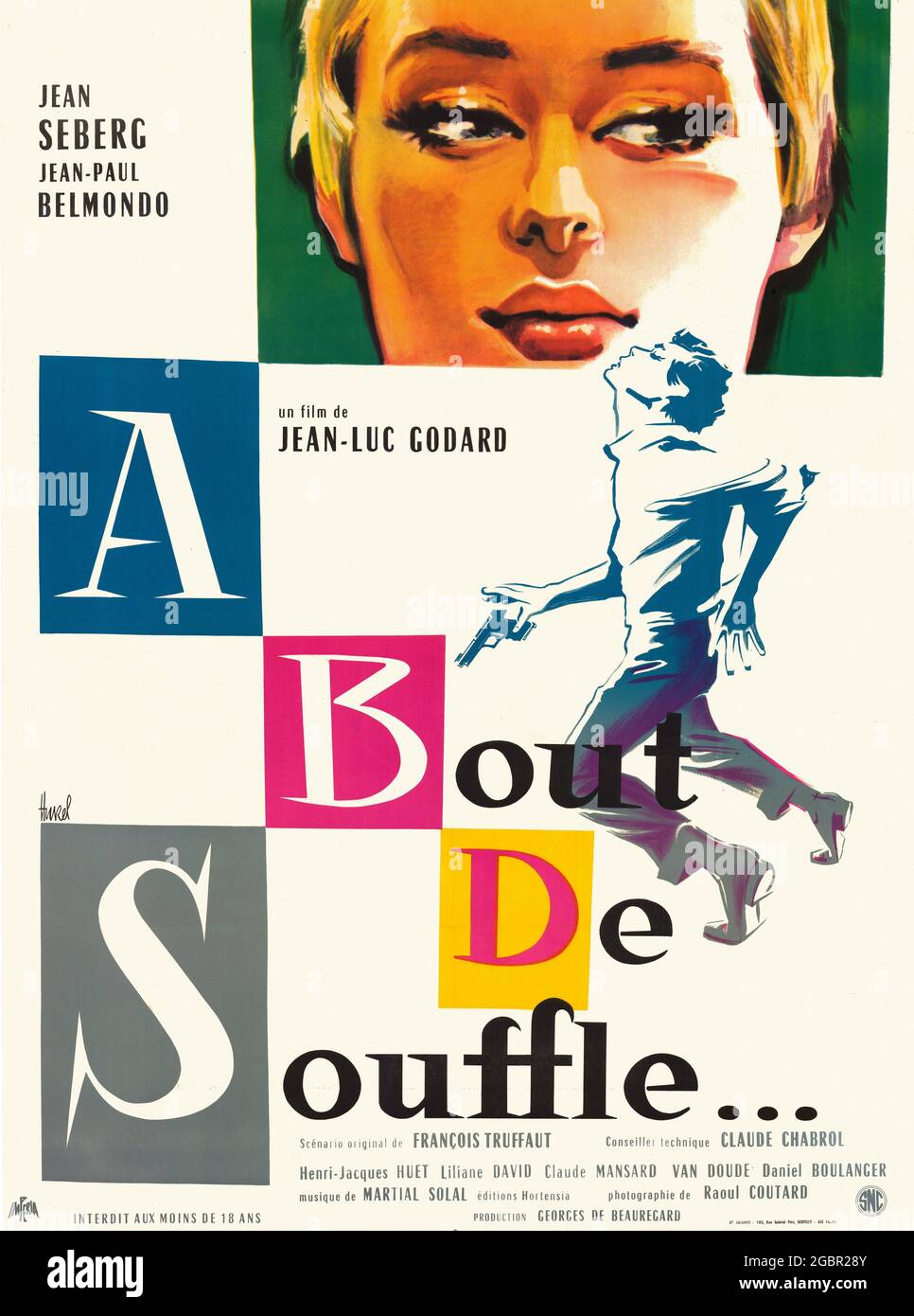 BREATHLESS (1960) -Original title: A BOUT DE SOUFFLE-, directed by JEAN ...