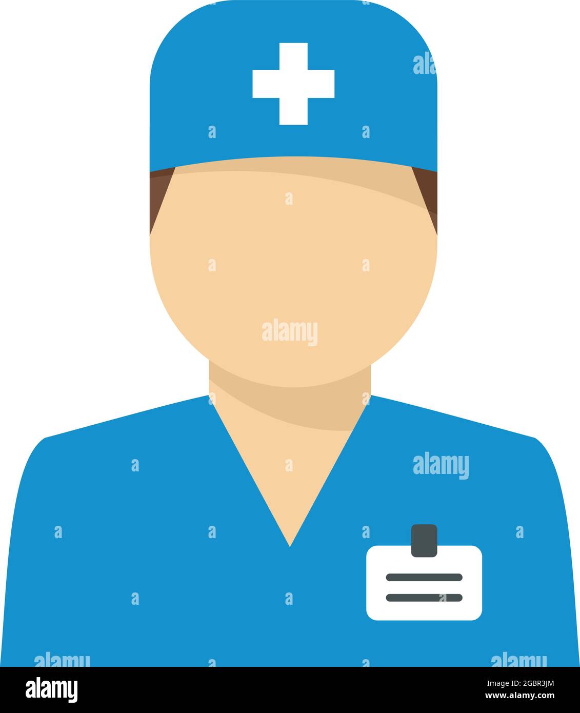 Hospital doctor icon. Flat illustration of hospital doctor vector icon ...