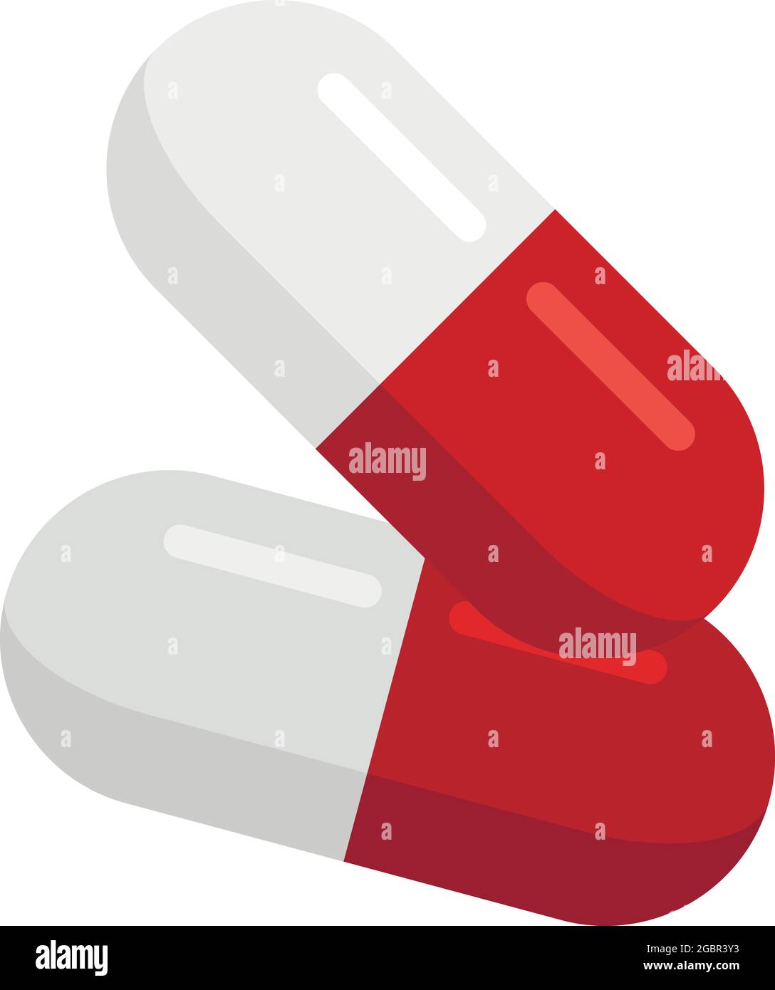 Diabetes capsule icon. Flat illustration of diabetes capsule vector ...