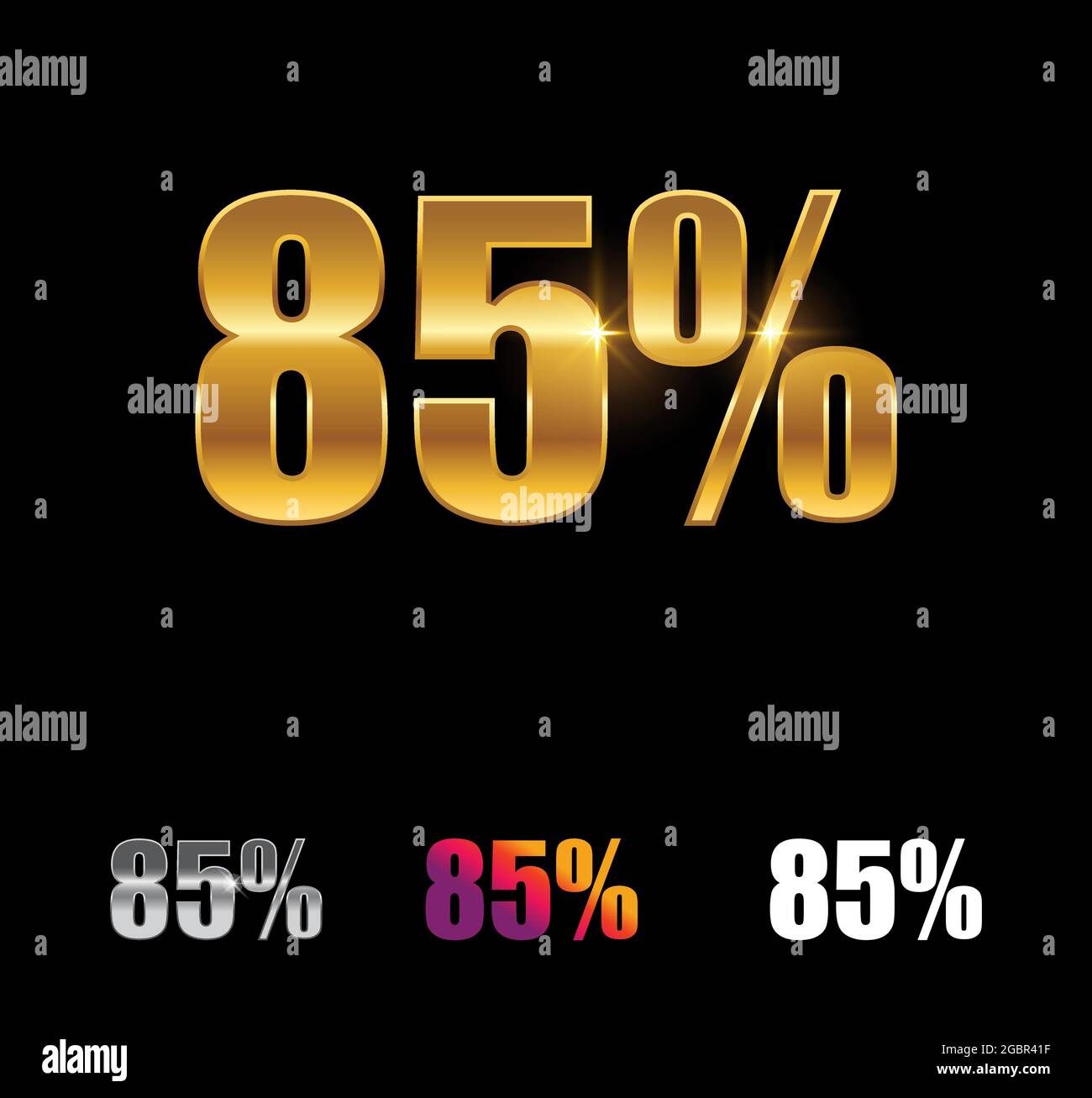 Sale 85 percent Stock Vector Images - Alamy