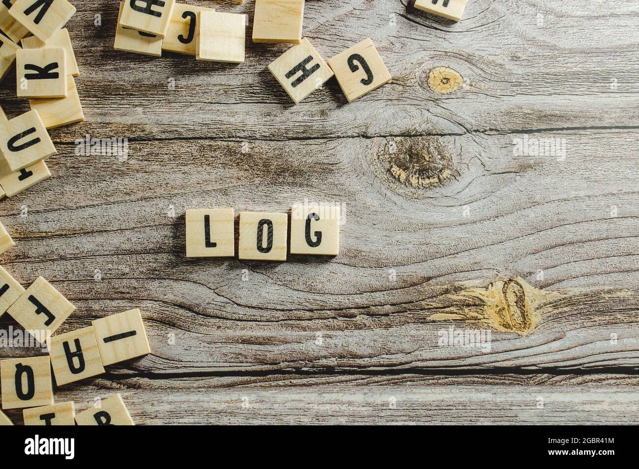 Logic Word Written In Wooden Cube Stock Photo - Alamy