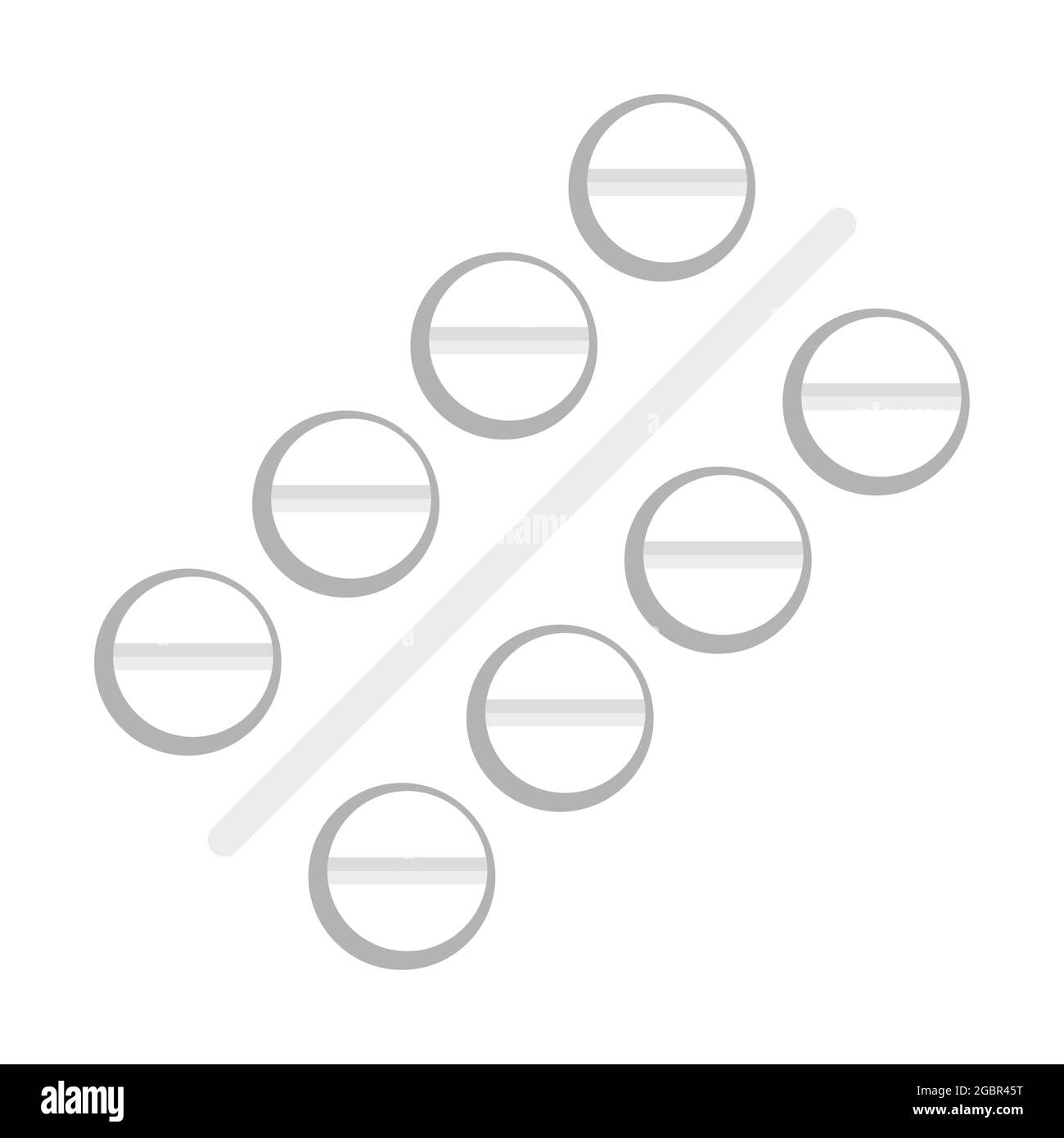 Medical pill package icon. Flat illustration of medical pill package ...