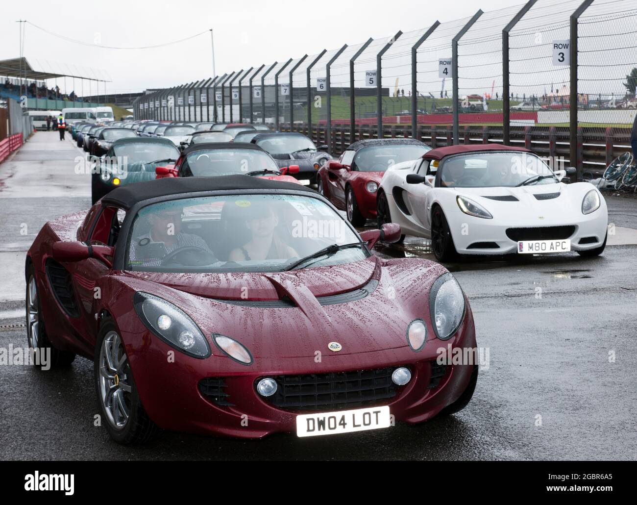 Lotus's Elise's assemble at Brooklands to celebrate their 25th ...
