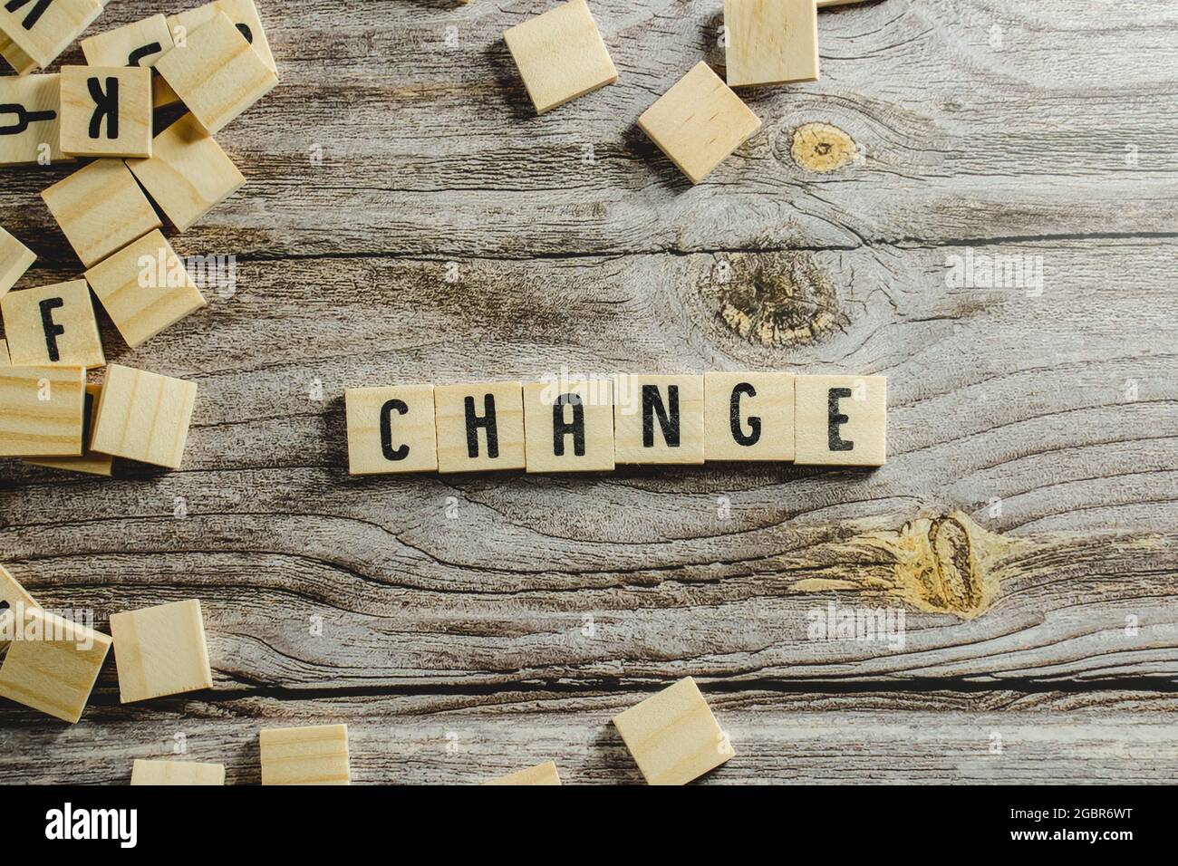 Change word cube on wood background ,English language learning concept ...