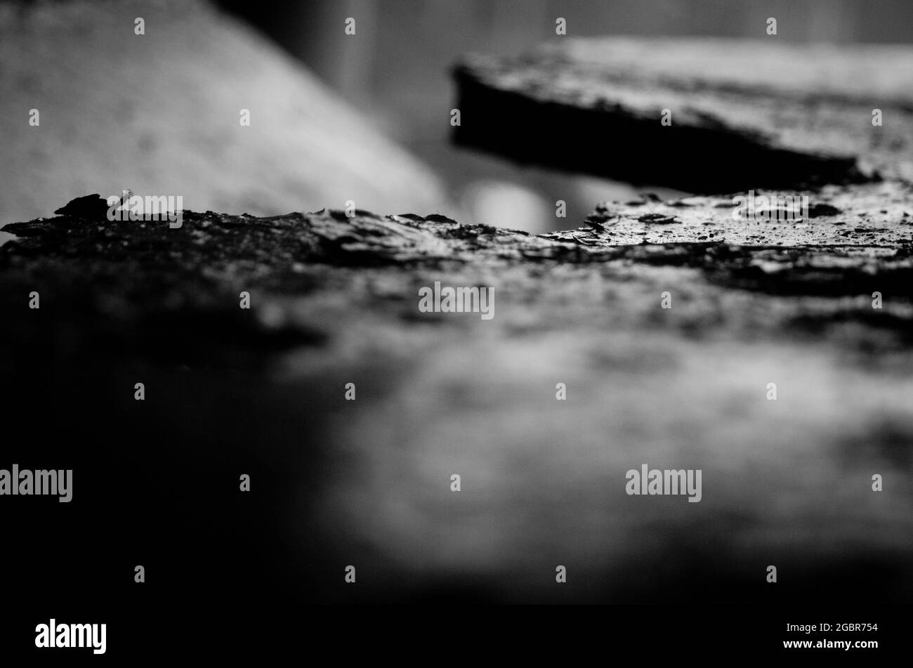 Black and white abstract close-up of ruined metals Stock Photo - Alamy