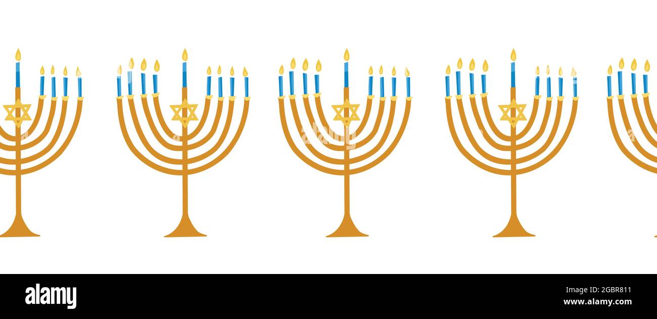 Menorahs border hi-res stock photography and images - Alamy