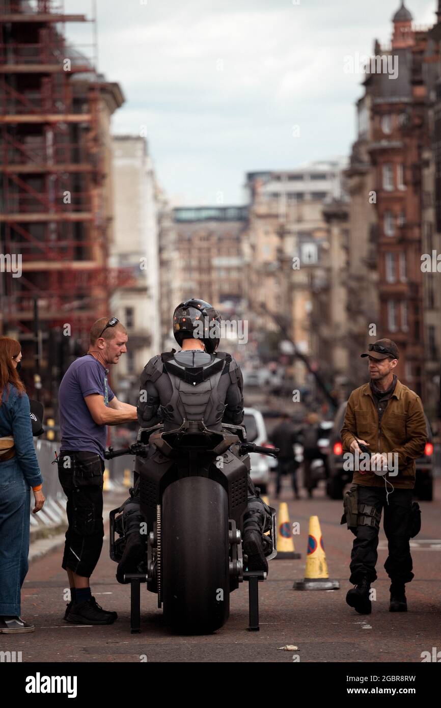 Batman in Glasgow During the Filming of The Flash in Glasgow City ...