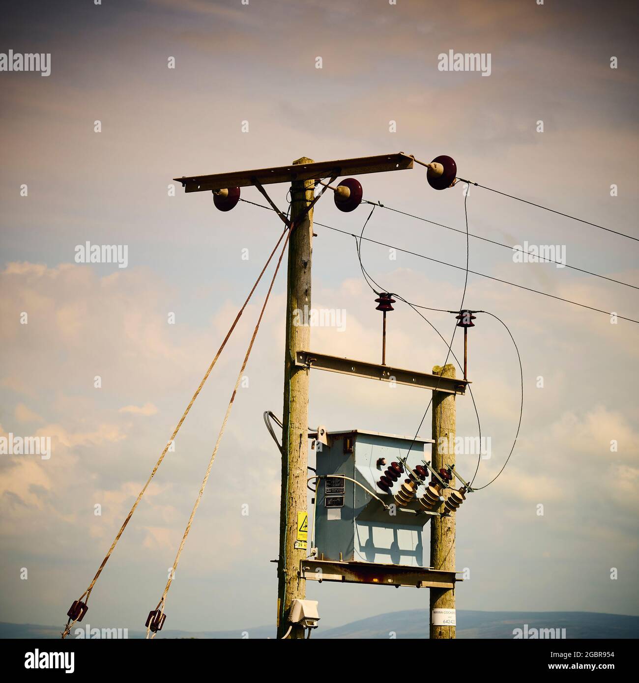 Electricity power supply in rural community Stock Photo - Alamy