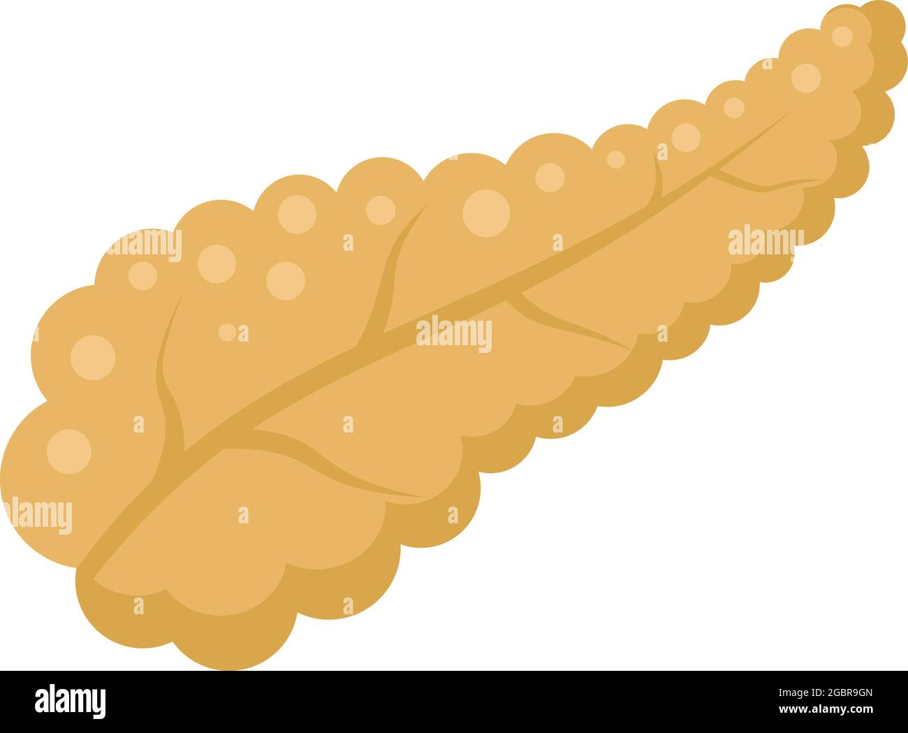 Diabetes pancreas ill icon. Flat illustration of diabetes pancreas ill ...