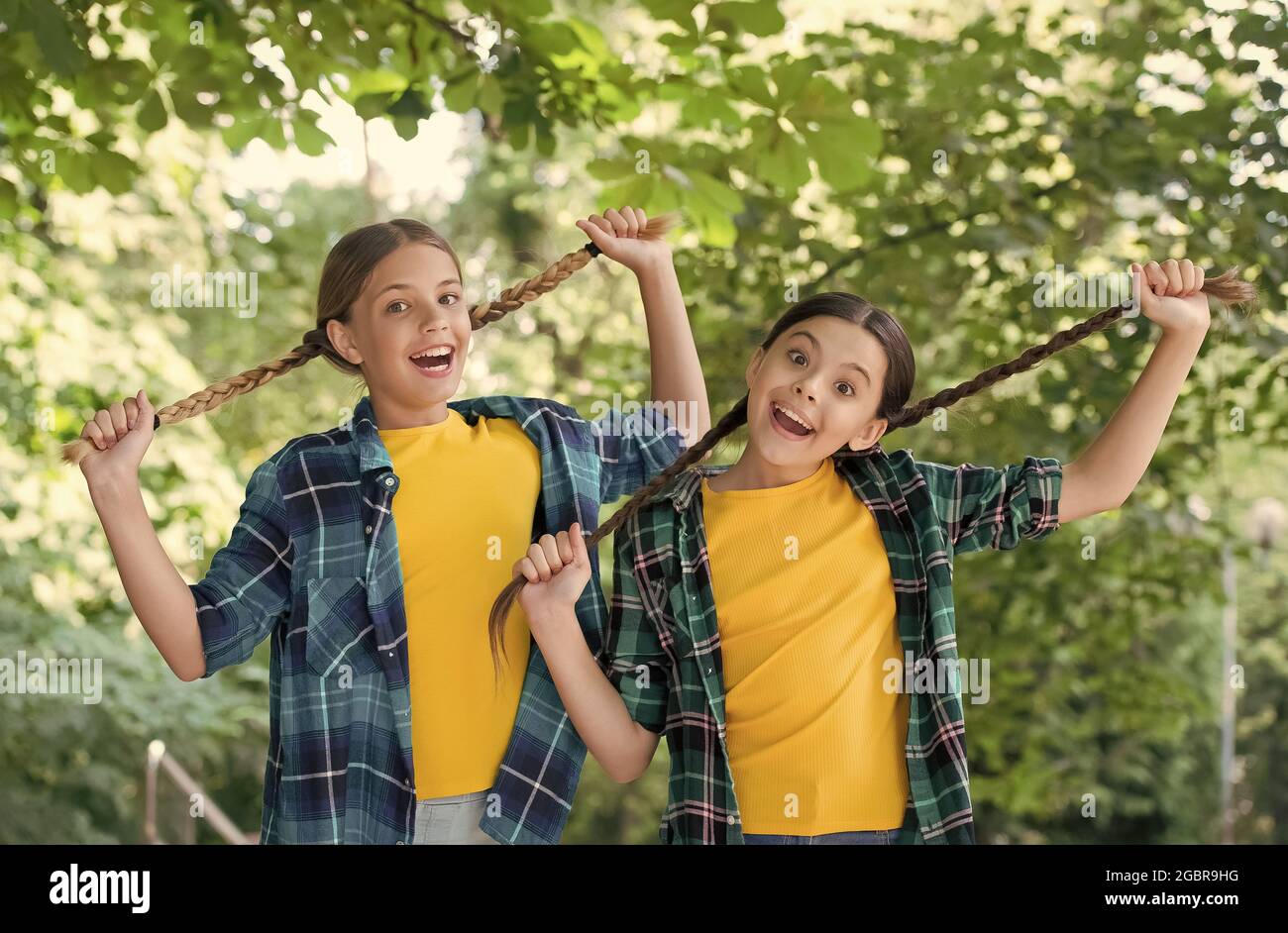 Spare time. girls teenagers spend time together having fun. Childhood ...