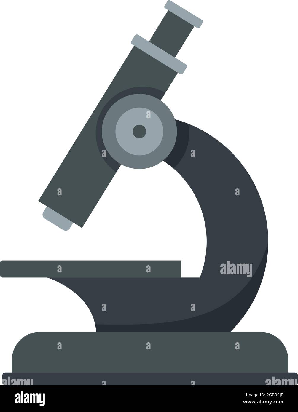 Diabetes microscope icon. Flat illustration of diabetes microscope ...