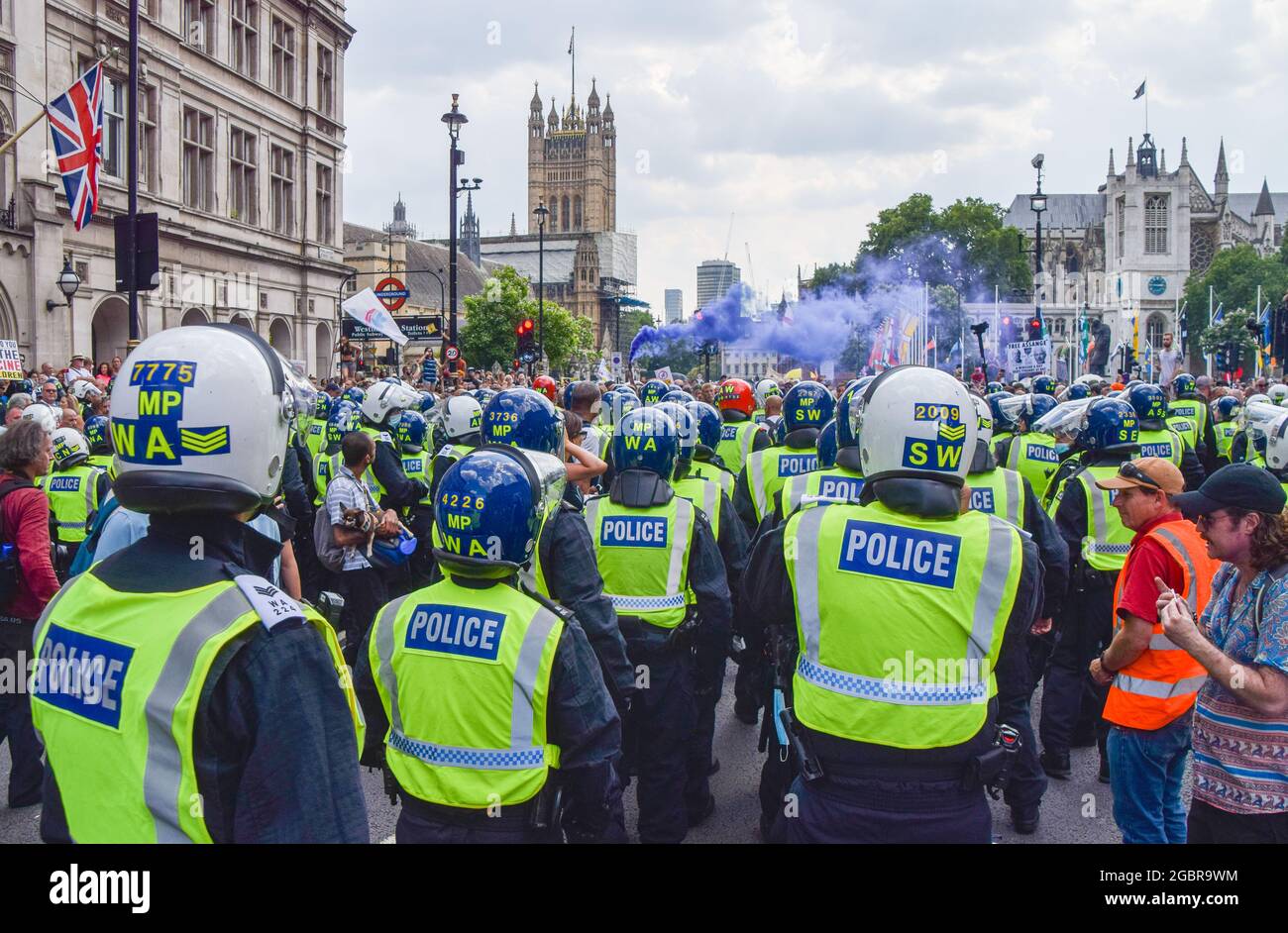 Anti lockdown protest london hi-res stock photography and images - Alamy