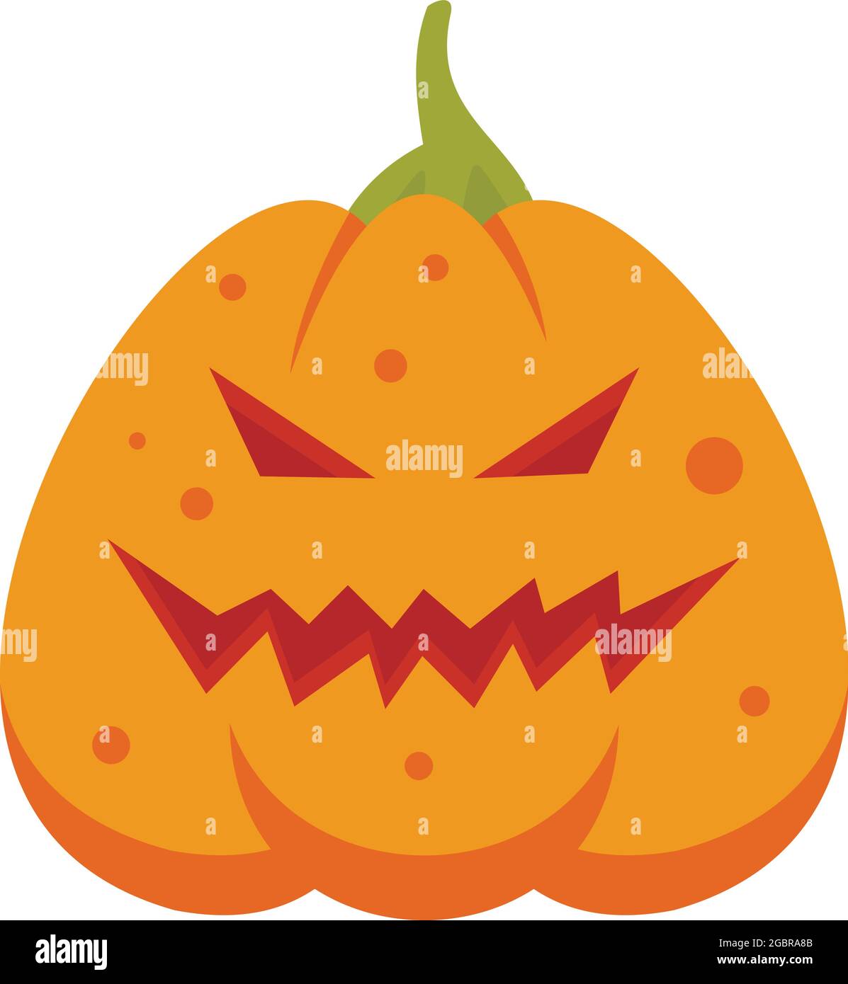 Smile pumpkin icon. Flat illustration of smile pumpkin vector icon ...