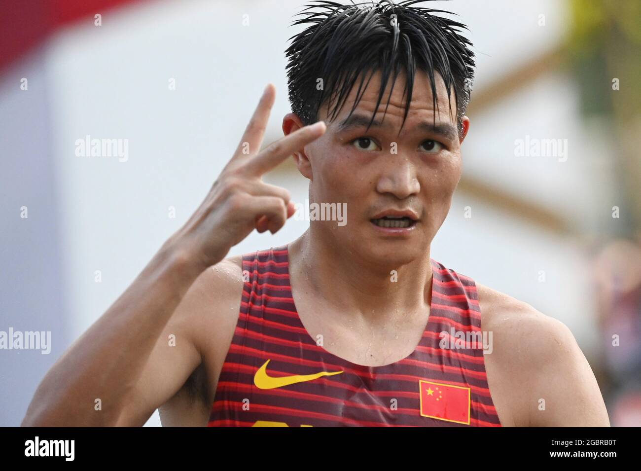 Sapporo, Japan. 5th Aug, 2021. Cai Zelin of China competes during the ...