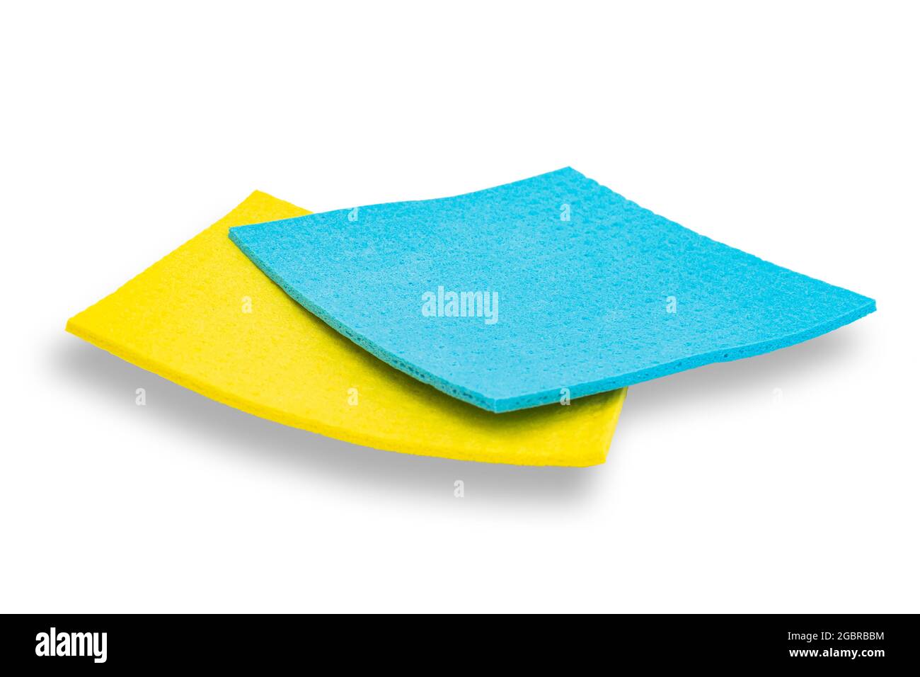 Kitchen rag or napkin isolated on white background, cleaning concept ...