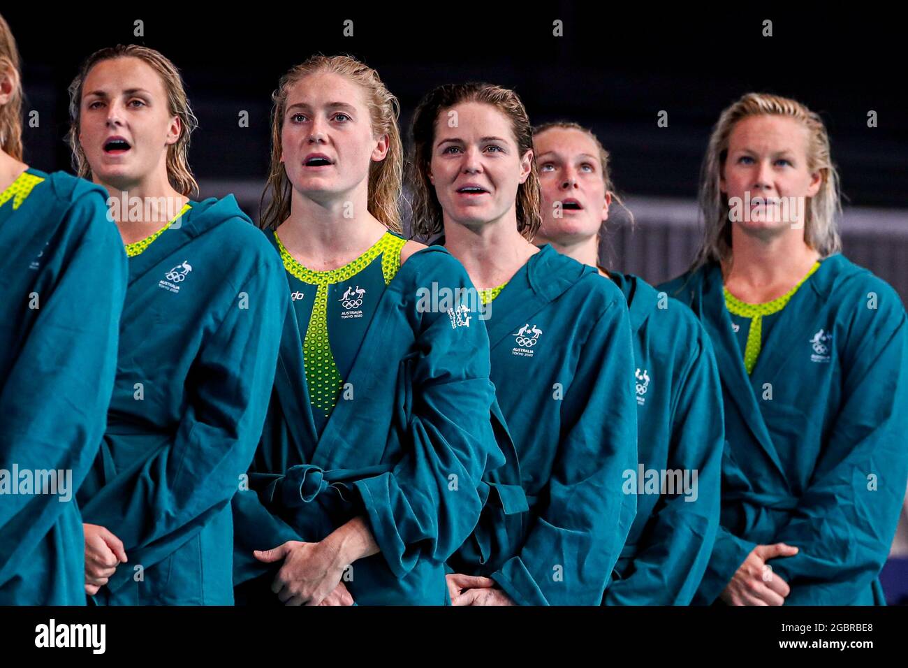 TOKYO, JAPAN - AUGUST 5: Bronte Halligan of Australia, Hannah Buckling ...