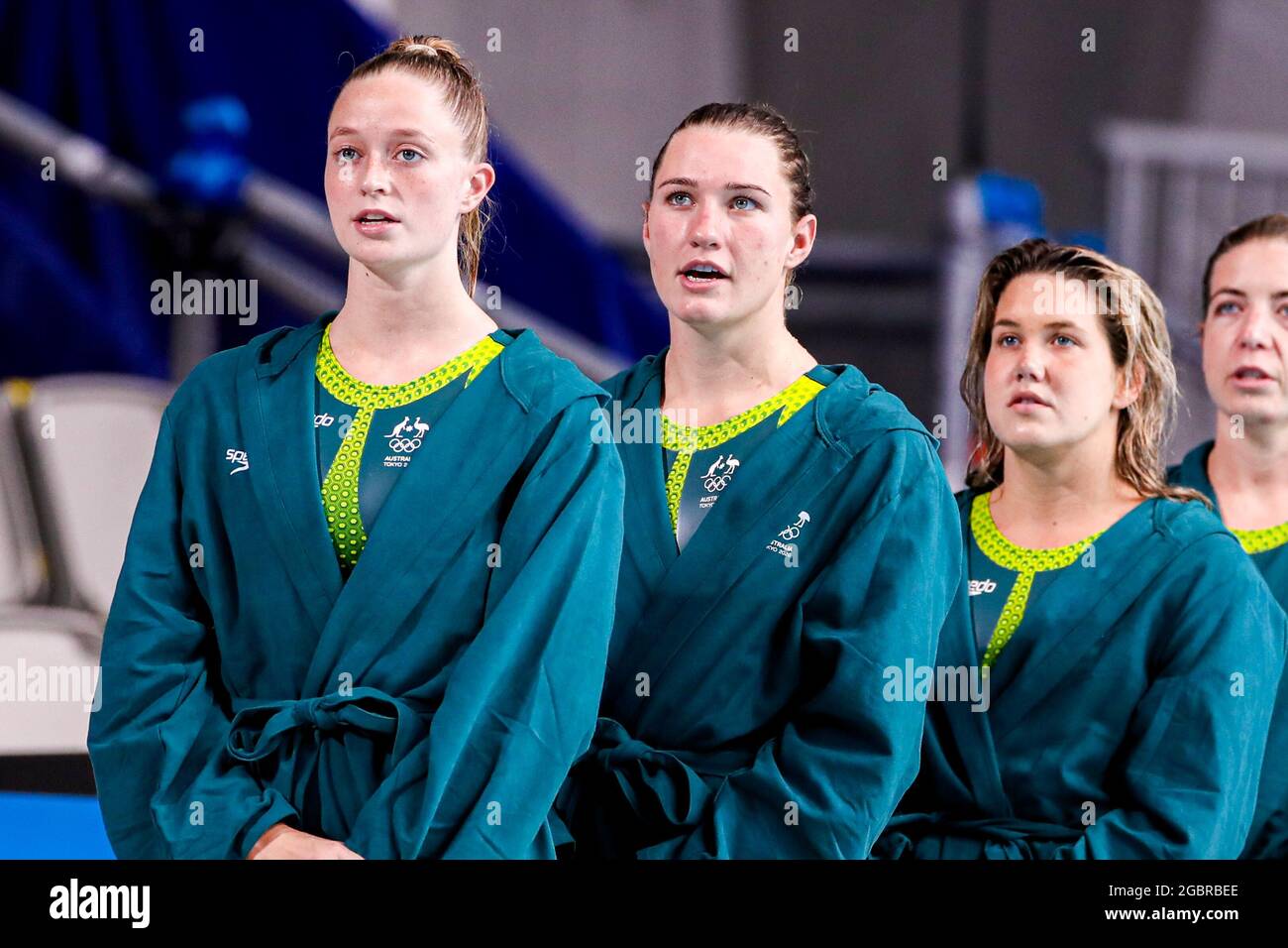 TOKYO, JAPAN - AUGUST 5: Abby Andrews of Australia, Matilda Kearns of ...