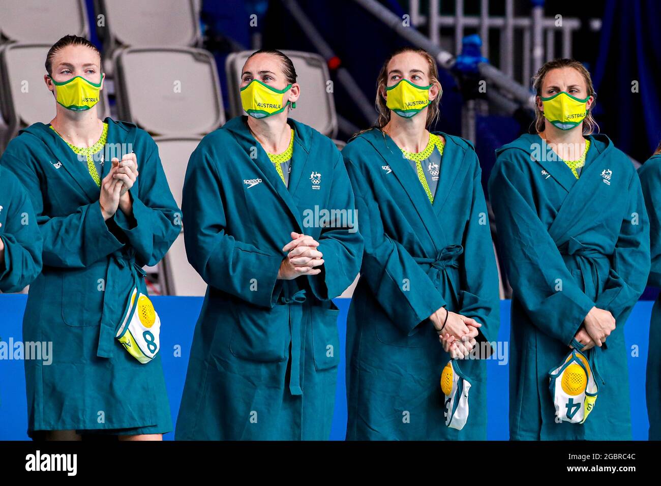 TOKYO, JAPAN - AUGUST 5: Amy Ridge of Australia, Bronwen Knox of ...