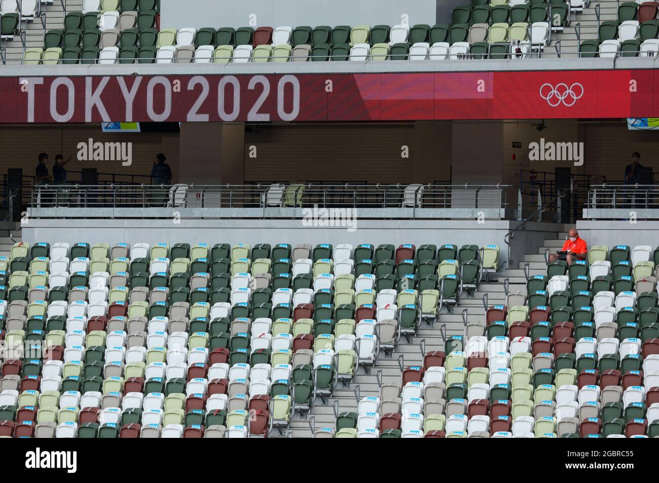 Tokyo, Japan. 05th Aug, 2021. Athletics: Olympia, Olympic Stadium. A ...