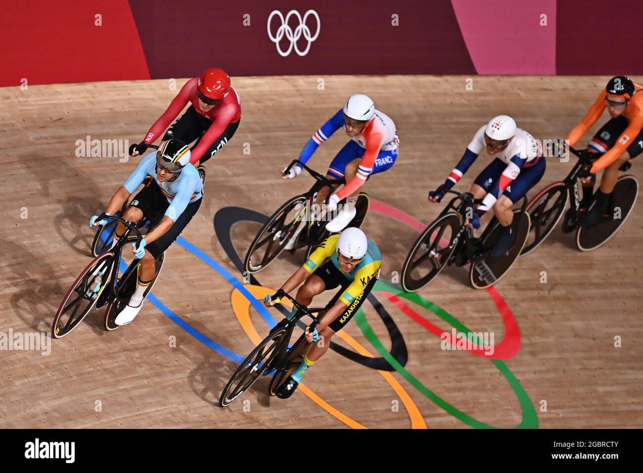 Belgian track cyclist Kenny De Ketele pictured in action during the men ...