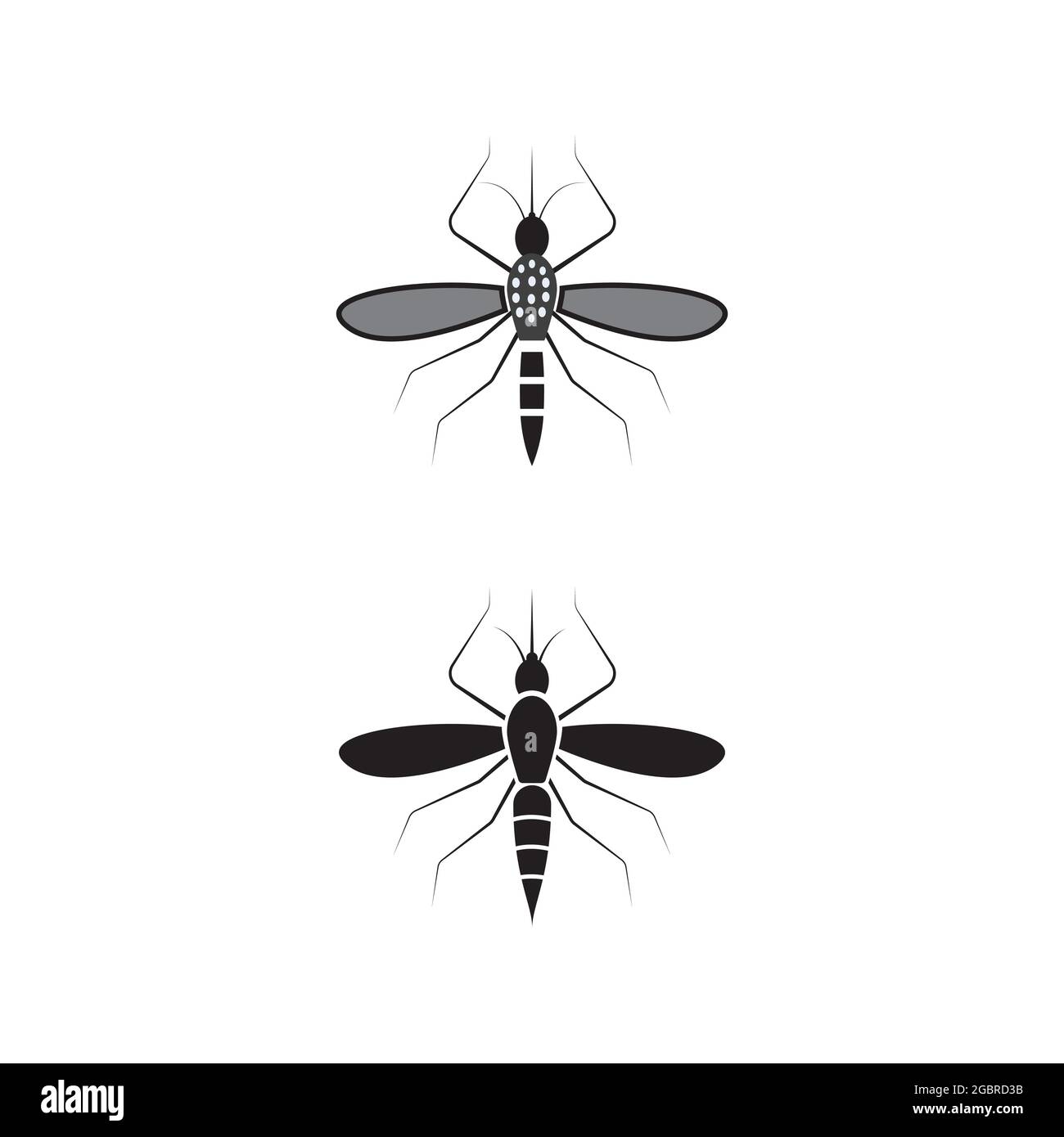 Insect mosquito icon Template vector illustration Stock Vector Image ...