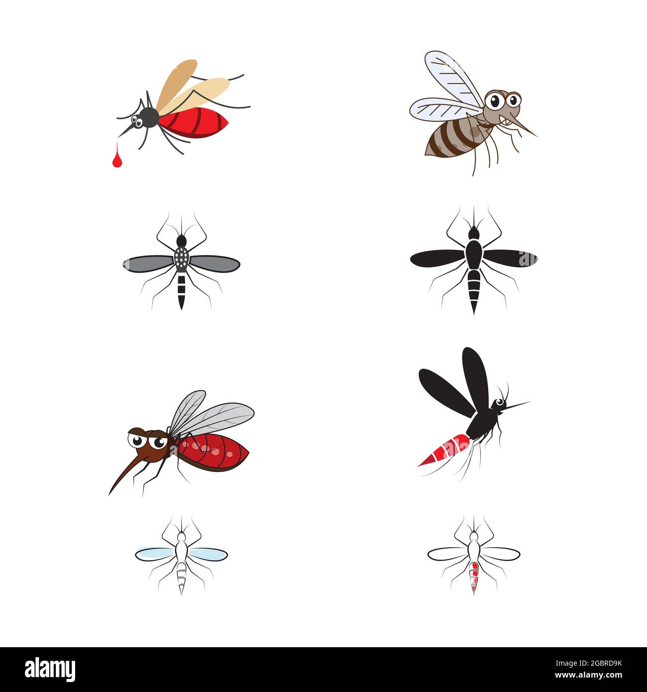 Insect mosquito icon Template vector illustration Stock Vector Image ...