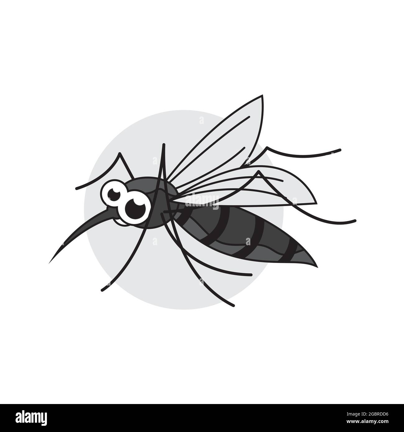 Insect mosquito icon Template vector illustration Stock Vector Image ...