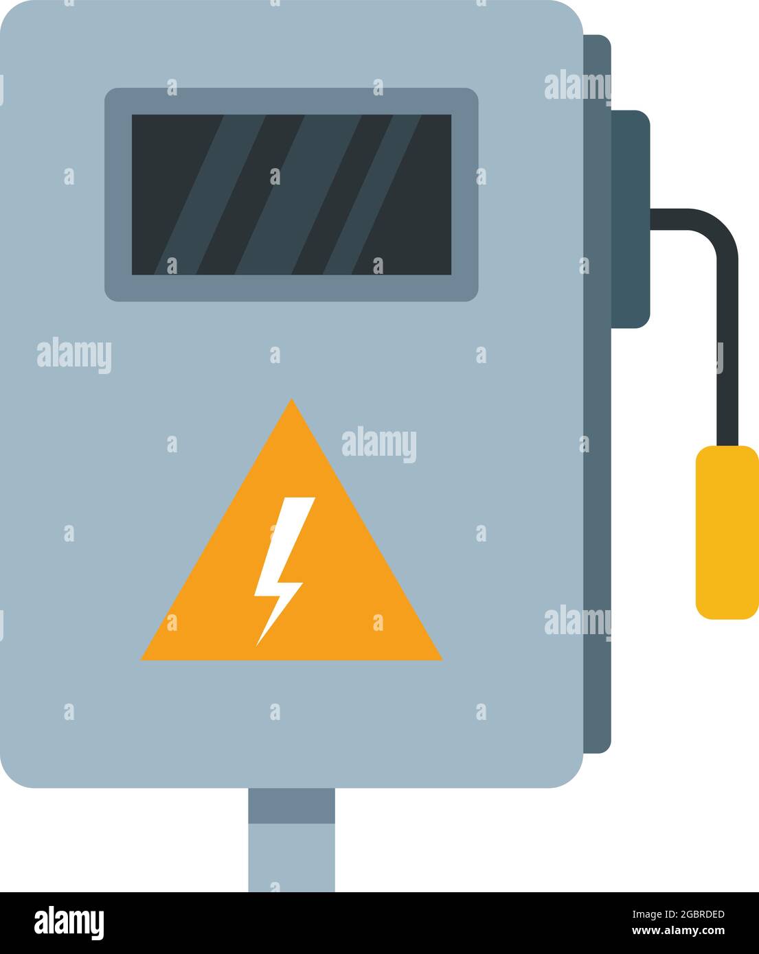 Electric box icon. Flat illustration of electric box vector icon ...