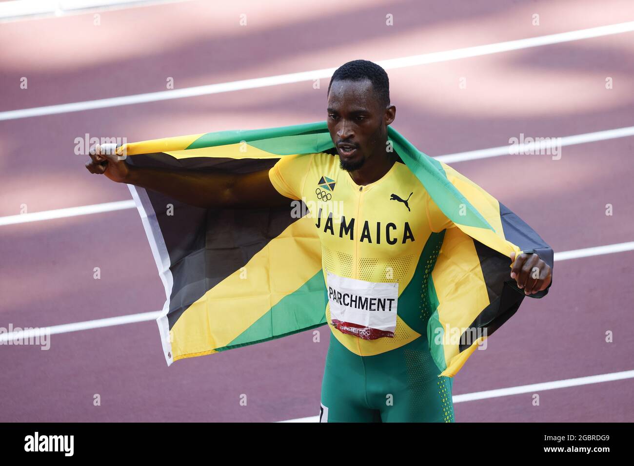 Hansle PARCHMENT (JAM) Winner Gold Medal during the Olympic Games Tokyo ...
