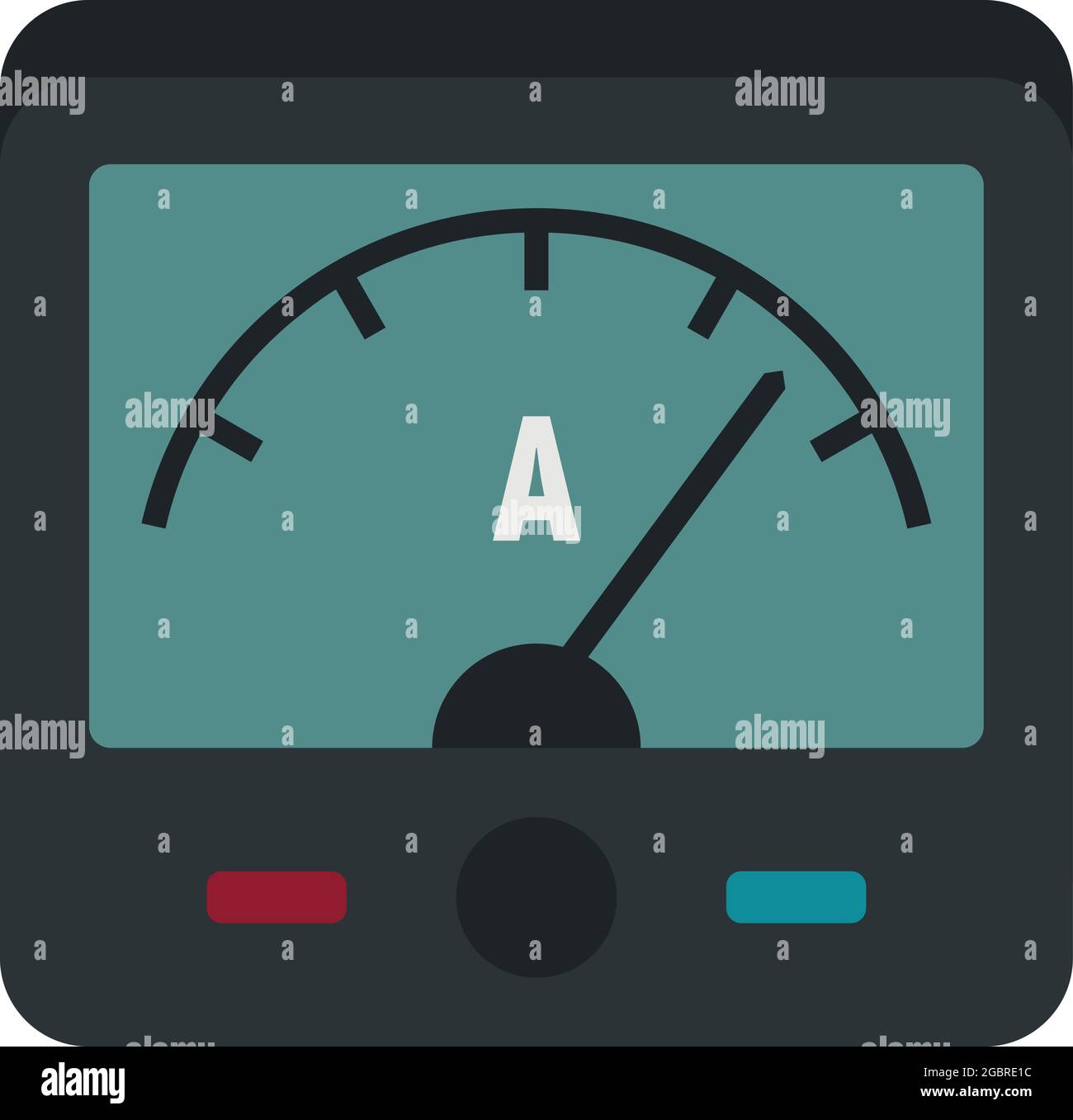Amperemeter icon. Flat illustration of amperemeter vector icon isolated ...